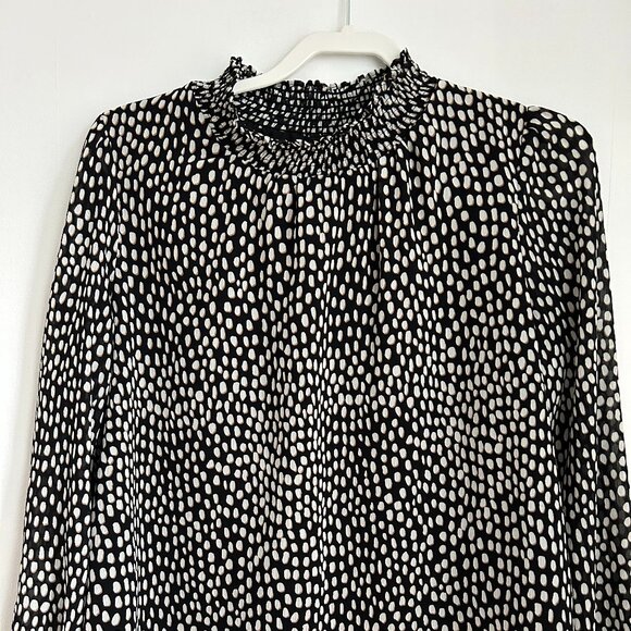 J. Crew Factory | Tops | J Crew Factory Ruffle Collar Shirt Long Sleeve Medium | Poshmark